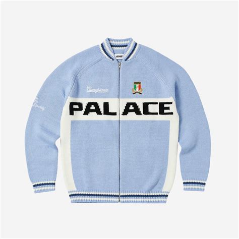 팔라스 사이클 니트 블루 23ss Palace Kream