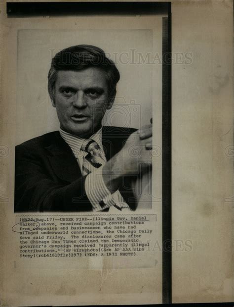 1973 Illinois Governor Daniel Walker Historic Images