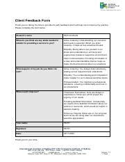 Improving Client Services Key Skills Feedback And Course Hero