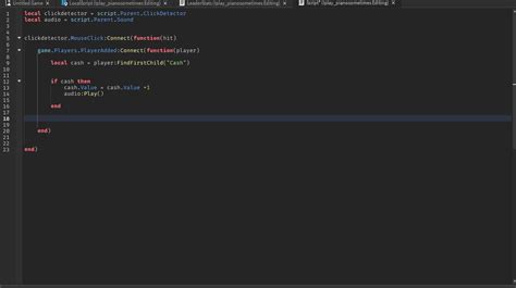 I Am Trying To Make A Part Update A Leaderstat Value When Clicked But Its Not Working R
