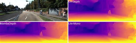 Mambadepth Enhancing Long Range Dependency For Self Supervised Fine Structured Monocular Depth