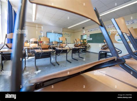 Classroom Of A Fourth Grade After School The Building Is Older But In