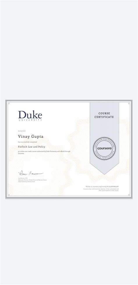 Vinay Gupta On Linkedin Happy To Share That I Have Completed A Course On Fintech Law And