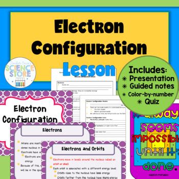 Electron Configuration Lesson By Teacher Erica S Science Store TPT