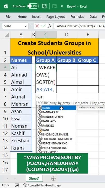 Create Random Groups For Students Project Youtube