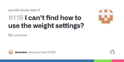 i can t find how to use the weight settings · issue 118 · cysmith
