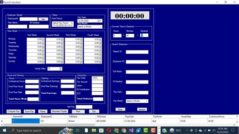 Payroll Calculator Conversion Time To Decimal Youtube
