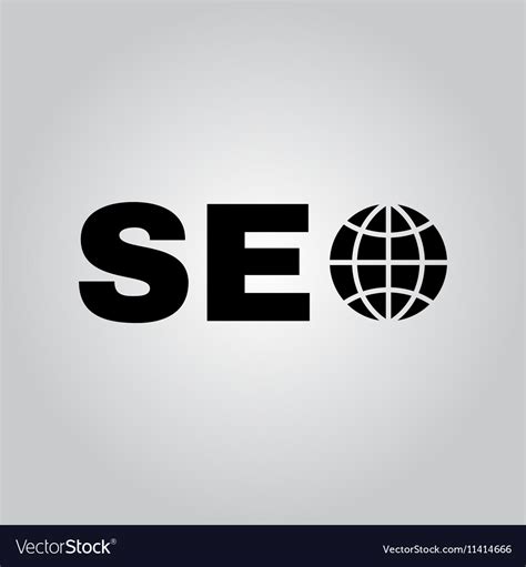 Seo Icon And Browser Development Symbol Vector Image