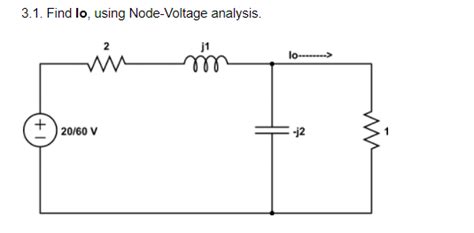 Solved 31 Find Io Using Node Voltage Analysis