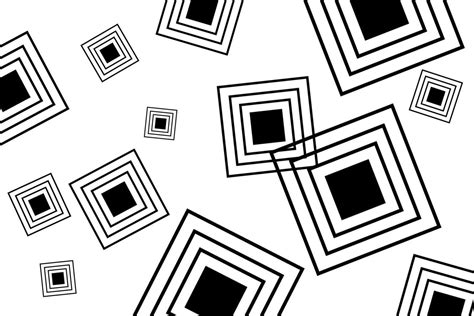Abstract Geometric Pattern Featuring Black And White Squares