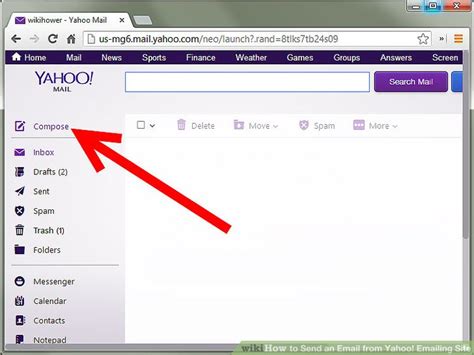 How To Send An Email From Yahoo Emailing Site Steps