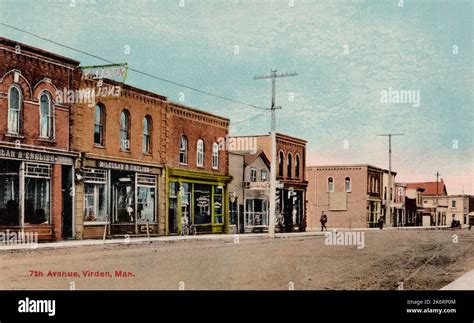 7th Avenue Virden Manitoba Canada Early 1900s Postcard Unidentified