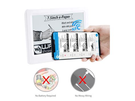 75inch Passive Nfc Powered E Paper Without Battery Kiwi Electronics