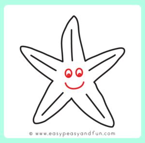 How To Draw A Starfish Step By Step Drawing Tutorial Easy Peasy And Fun