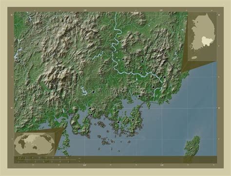 Gyeongsangnam Do South Korea Wiki Major Cities Stock Illustration
