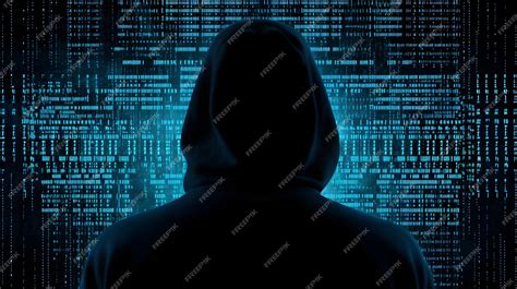 Premium Ai Image Hacker Breaching Computer Network Security