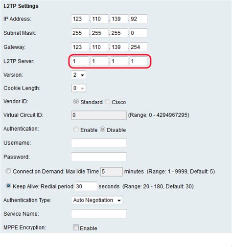 Configure Layer Tunneling Protocol L TP On RV W Cisco