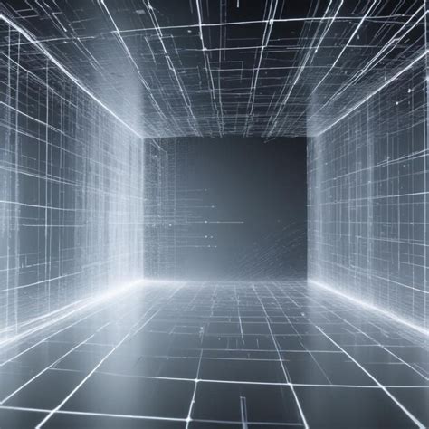 An Abstract Scene Depicting A Futuristic Digital Grid A Visual Representation Of Connectivity