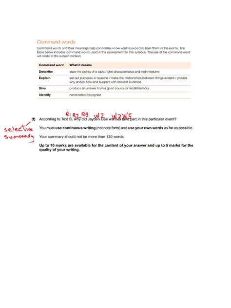 Caie English Lang Spec Summary Pdf