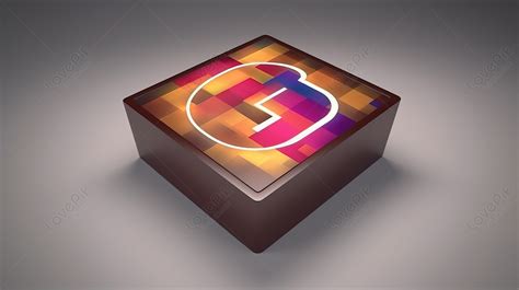 미묘한 회색 배경에 Instagram 앱 로고의 놀라운 3d 렌더링 3d 배경 살다 배경 3d 렌더링 배경 이미지 Hd 3d 살다 3d 렌더링 배경 사진 무료