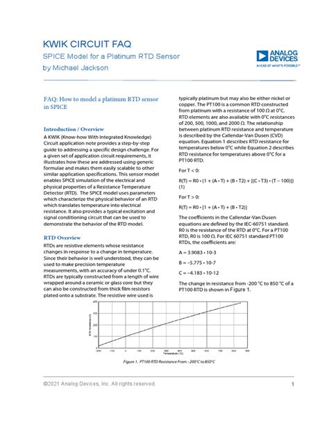 ltspice model for a platinum rtd sensor pdf pdf