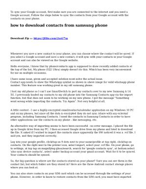 Fillable Online Back Up Sync Device Contacts On Android Guidebooks Fax Email Print PdfFiller