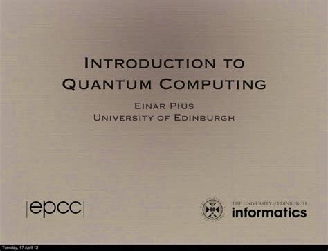Pdf Introduction To Quantum Computing Kursusedcoursescsutee2012