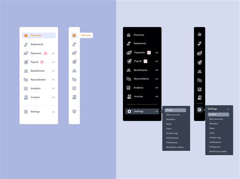 Side Bar Navigation By Srikanth Reddy On Dribbble