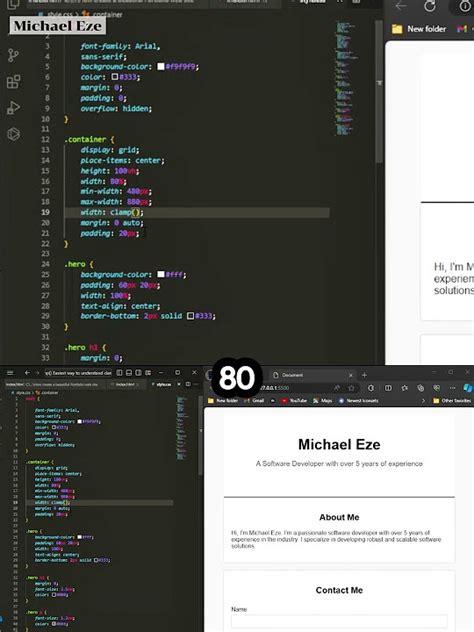 Unveiling The Secrets Of Css Clamp Codingtutorial Css Css3
