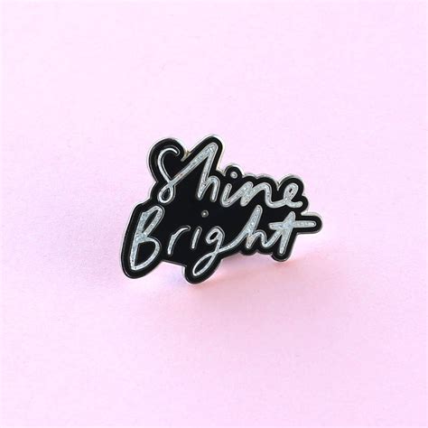 Shine Bright Enamel Pin Sparkle Enamel Pin Enamel Lapel Etsy