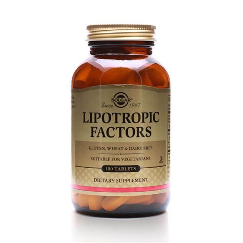 Solgar Lipotropic Factors 100 Tablets