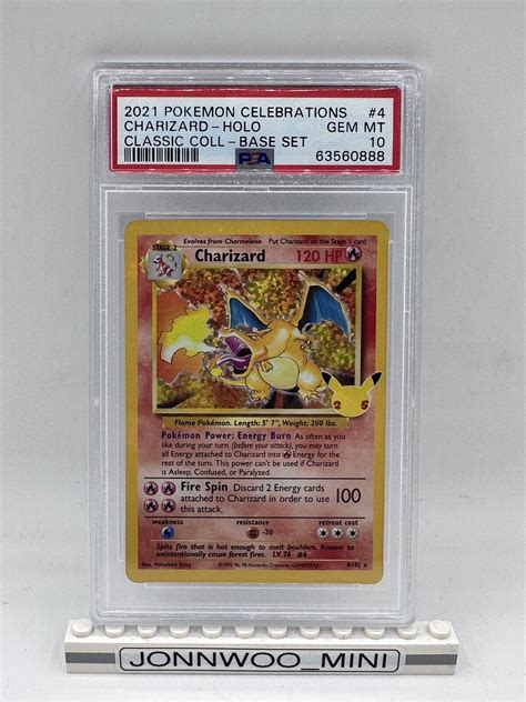 Psa 10 2021 Pokemon Celebrations Classic Collection 4 Charizard Values