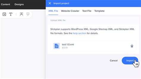 import slickplan xml slickplan