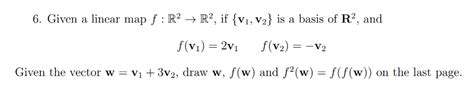 solved 5 given a linear map f r 3 → r 3 if v {v1 v2