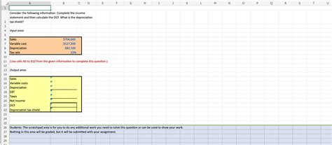 Solved Use Cells A6 To B10 From The Given Information To