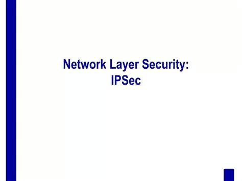 PPT Network Layer Security IPSec PowerPoint Presentation Free Download ID 2964515
