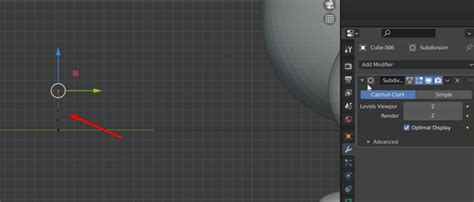 Subdivision Surface Doesn T Show Vertex Blender Stack Exchange