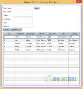 JavaFX Table Example Java Code Geeks