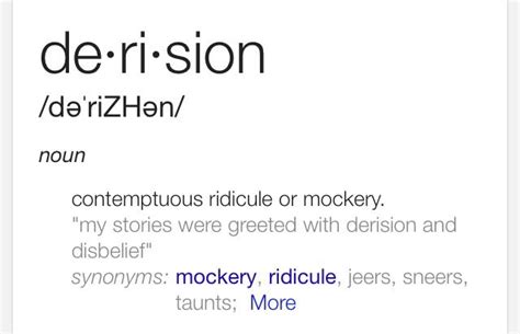 Derision Definition