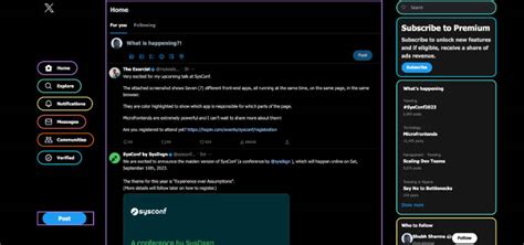 X Microfrontends Twitter Clone With Microfrontends