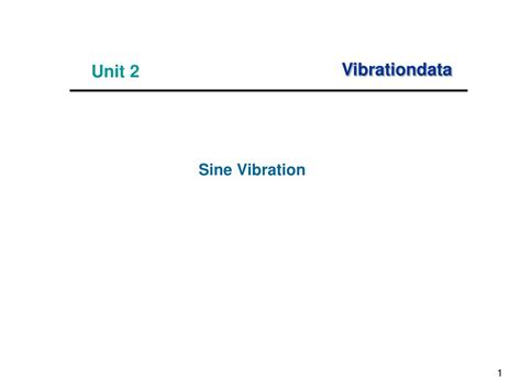 PPT Sine Vibration PowerPoint Presentation Free Download ID 5423835