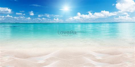 해변 시원한 여름 배경 배경 사진 및 창의적인 일러스트 무료 다운로드 Lovepik