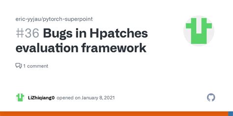 Bugs In Hpatches Evaluation Framework · Issue 36 · Eric Yyjau Pytorch Superpoint · Github