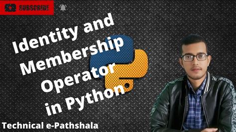 Special Operator Identity And Membership Operator In Pythonin Hindi