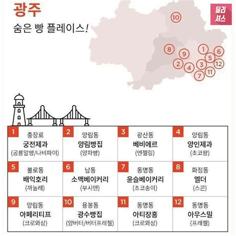 딜리셔스 빵순이 빵돌이들을 위한 전국 빵맛집 지도 빵지순례