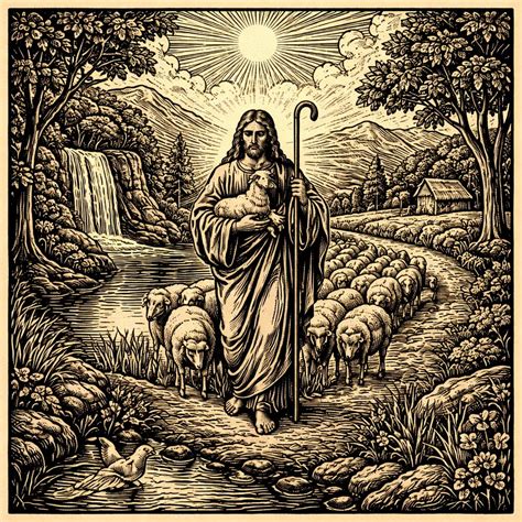Psalms 231 6 Artwork Bible Art