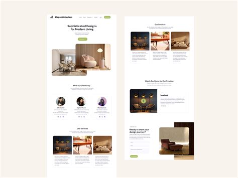 Free Customizable Interior Design Website Templates Figma