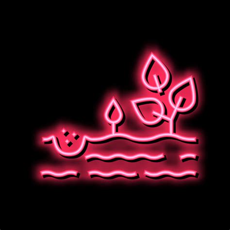 Growing Tree Neon Glow Icon Illustration 20374582 Vector Art At Vecteezy