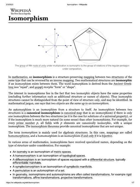 Isomorphism Pdf