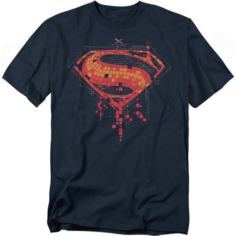 Batman V Superman Tech Super Logo Unisex Adult T Shirt For Men And